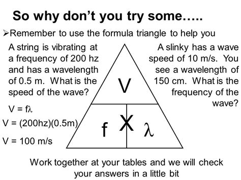 Wavelength Formula Triangle