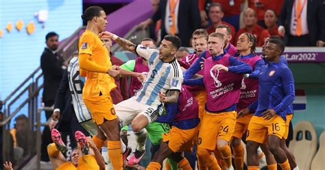 What Virgil Van Dijk Did As Brawl Breaks Out In Feisty Netherlands Vs