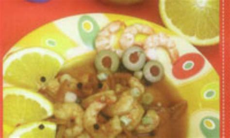 خوراک ميگو با سس پرتغال