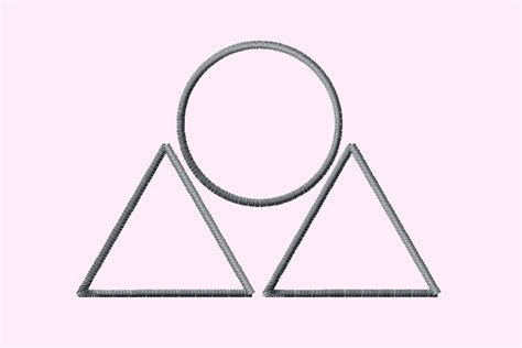 Applique Golden Triangle · Creative Fabrica
