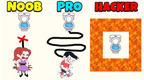NOOB Vs PRO Vs HACKER Toilet Rush Race YouTube