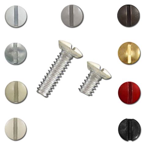 Decorative Rosette Head Wall Switch Plate Screws Tamper Proof