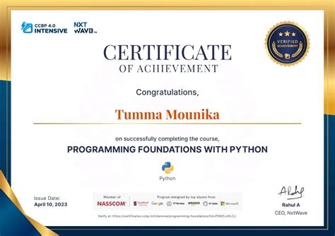 Mounika Tumma On Linkedin Python Programming Coding Ccbp Nxtwave