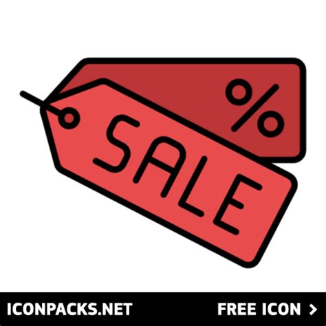 Free Red Sales Or Discount Price Tag Svg Png Icon Symbol Download Image