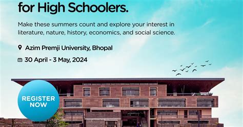 Online Summer Workshop High School Students Azim Premji University