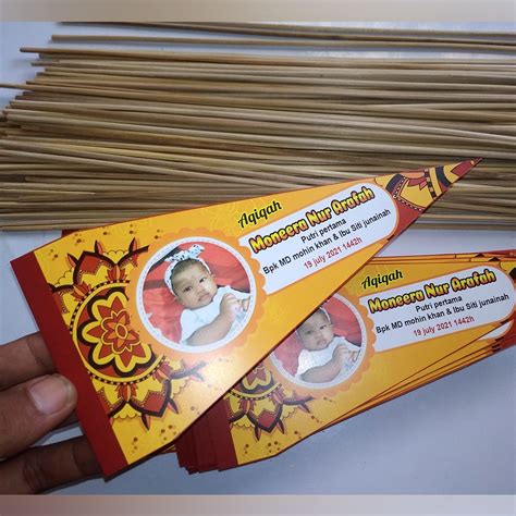 Jual Cetak Bendera Aqiqah Dan Tasyakuran Shopee Indonesia