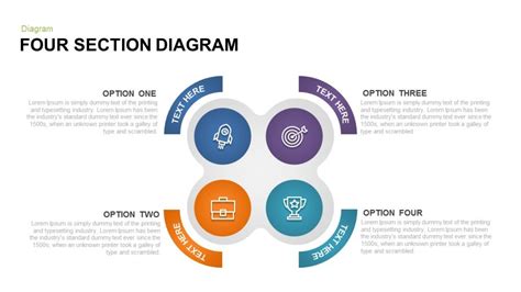 Four Section Diagram Powerpoint And Keynote Template Slidebazaar