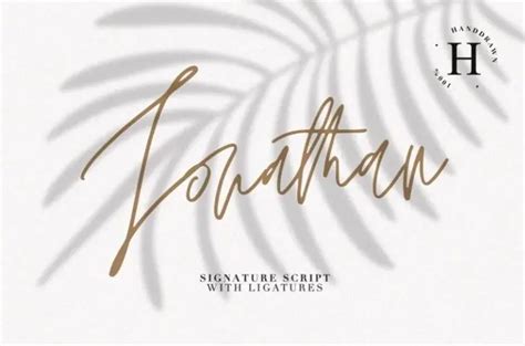 Jonathan Signature Script Font Freedafonts