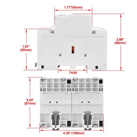Heschen Household Ac Contactor Hs1 100 Ie 100a 4 Pole 2no 2nc Ac220v