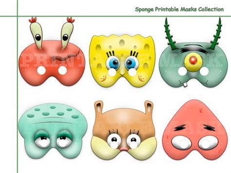 Printable Spongebob Mask