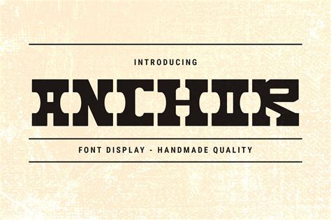 Anchor Display Font Masterbundles
