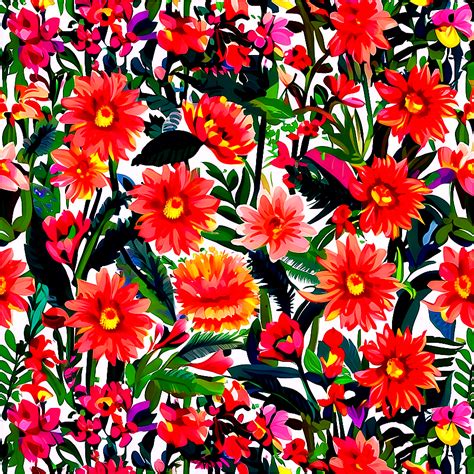 Download Contemporary Flower Print Png 83