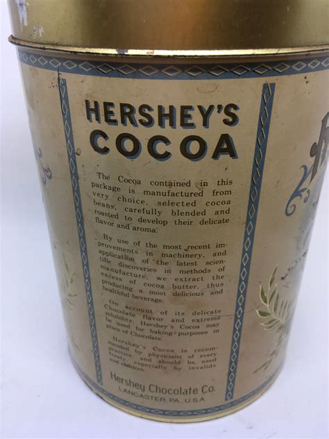 Tin Vintage Hersheys Cocoa Advertising Tin Collector Jamscraftcloset