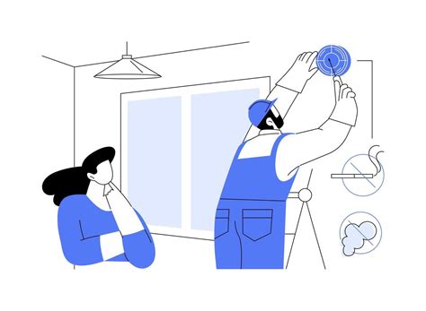 Fire Detection Sensor Isolated Cartoon Illustrations 52298617 Vector