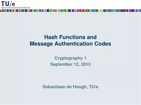 Ppt Hash Functions And Message Authentication Codes Powerpoint