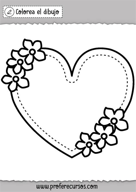 Dibujos Para Colorear De Corazones