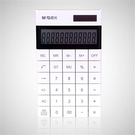 Mandg 12digit Modern Calculator Dual Power Color Cac Vicedeal