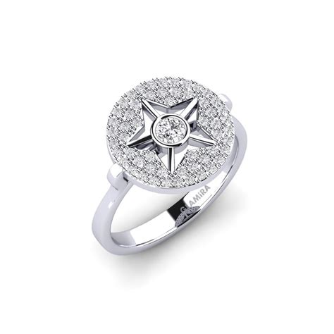 Kaufen Sie Glamira Ring Omnist Mit 01 Karat Diamant Rund Weißgold 375