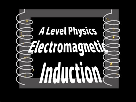 A Level Physics Unit Electromagnetic Induction Teaching Resources