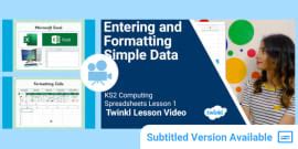 Computing Excel Spreadsheets Year Unit Pack Twinkl
