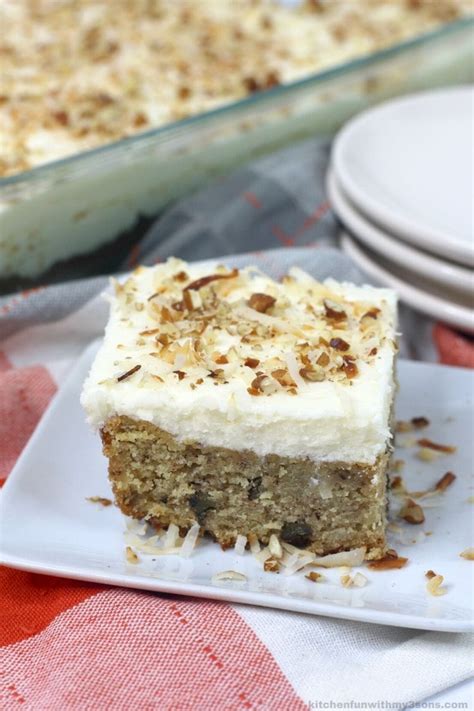 Italian Cream Sheet Cake Recipe Kitchen Fun With My 3 Sons