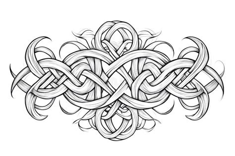 Complex Knotwork Pattern Weaving And Interlacing Creating An