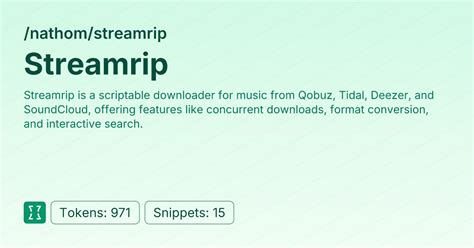 Streamrip Nathomstreamrip Context7