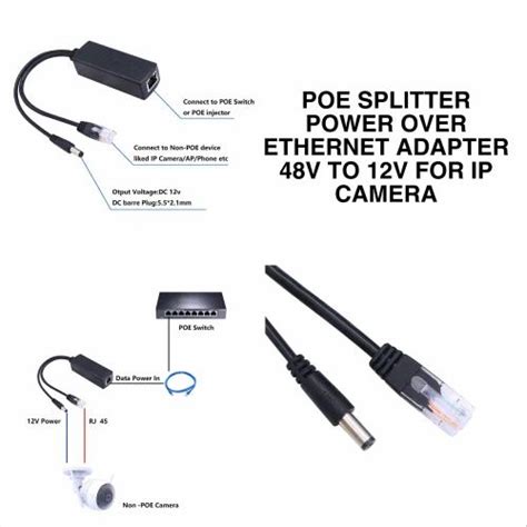 Sp Active Poe Splitter Adapter 48v To 12v 10 100mbps At ₹ 200 Piece