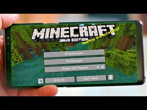 Minecraft Java Edition On Andriod Mobile YouTube