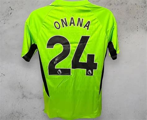 Andre Onanas Manchester United 2023 24 Signed And Framed Shirt
