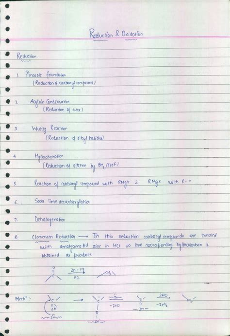 Solution Oxidation And Reduction Table Studypool