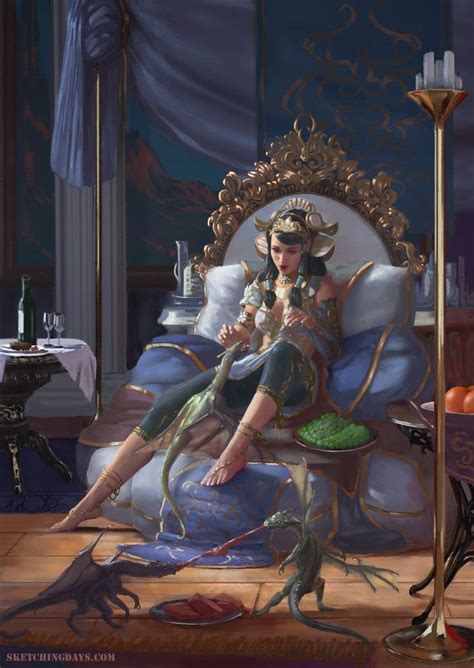 Dragon Lady By Chern Female Dragon Fantasy Women Fantasy
