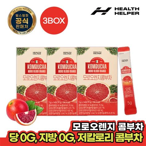 헬스헬퍼 모로오렌지콤부차 3box 홈플러스 택배배송