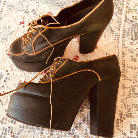 Vintage 1970s Platform High Heels Etsy