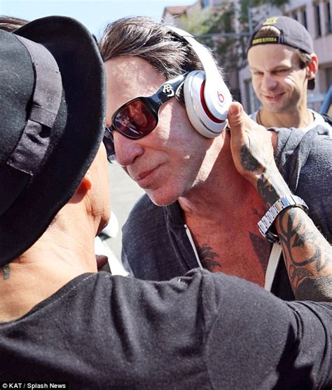 Erm Actor Mickey Rourke Seen Kissing A Man Photos