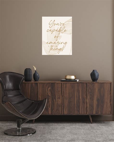 Positive Affirmation Printable Wall Art Youre Capable Self Love