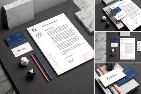 Stationery Branding Mockup 优雅时尚品牌文具vi应用展示设计贴图ps样机素材 格外视觉 Uigui Cn 国外高品质设计素材共享网