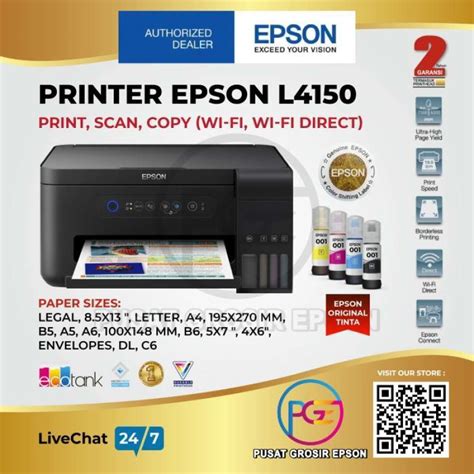 Promo Printer Epson L4150 L 4150 All In One Wifi Direct Pengganti