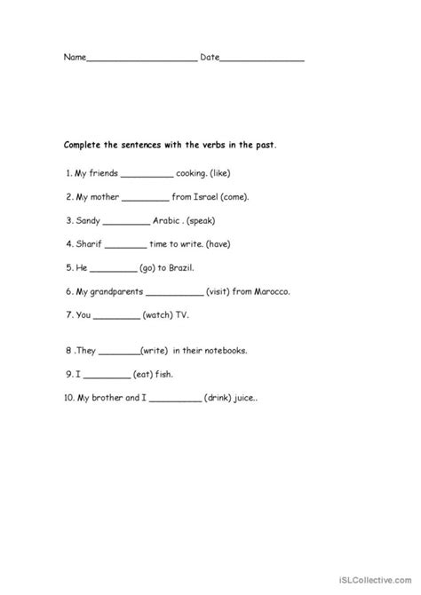 Past And Time Expressions English ESL Worksheets Pdf Doc