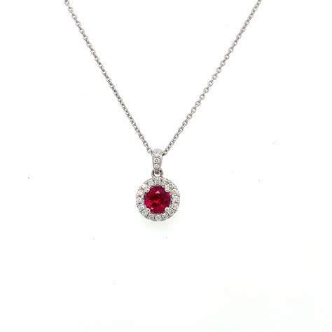 Aria Ruby Pendant Summerwind Jewelers