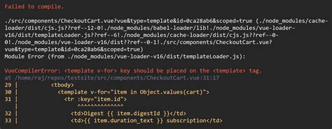 Vue Js Error Asking For Key To Be Placed On Stack Overflow