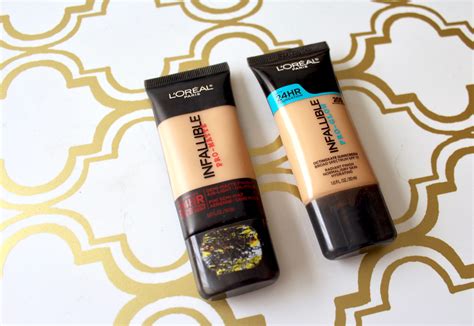 Loreal Infallible Pro Glow Vs Pro Matte Foundation Review And Comparison Makeup By Makena