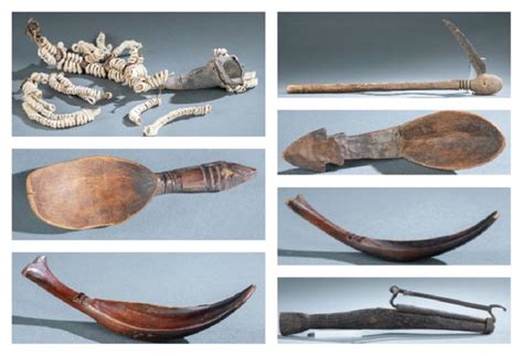 7 West African Utilitarian Objects 20th C 7 West African Utilitarian Objects 20th C