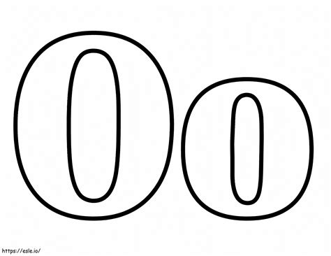 Letter O Print Out