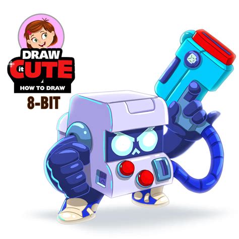 How To Draw 8 Bit Brawl Stars Super Easy Drawing By Drawitcute On