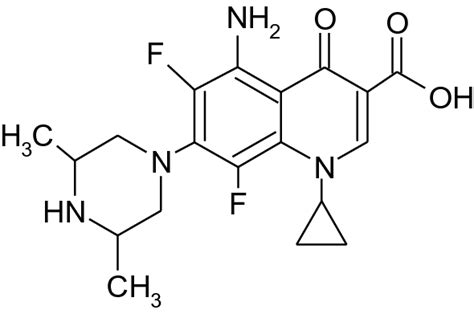 Chemical Structure Of Sparfloxacin Spfx Download Scientific Diagram