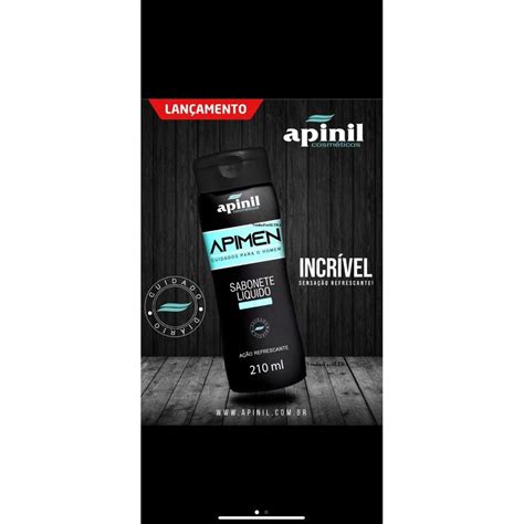 Sabonete Intimo Apinil Liquido Masculino Apimen 210ml Shopee Brasil