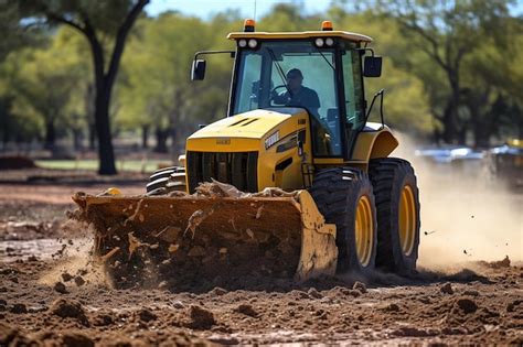 Premium Photo Grader Leveling Ground For A New Housing Development Best Grader Picture
