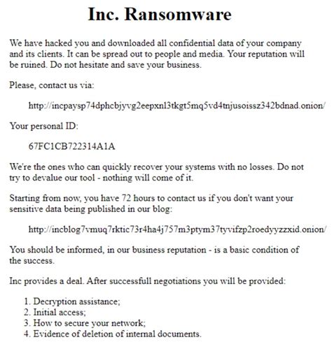 Inc Ransomware Ransomware Analysis Detection And Mitigation