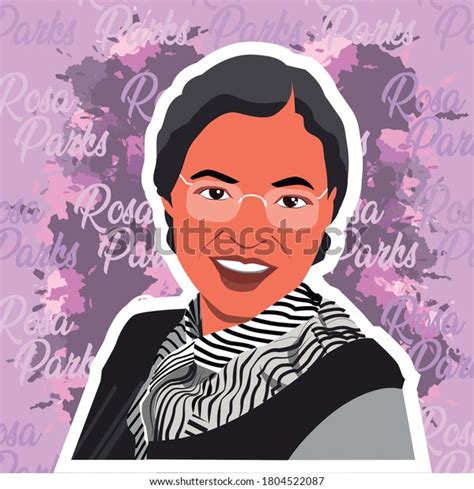 Vector Rosa Parks First Lady Civil Vector De Stock Libre De Regalías